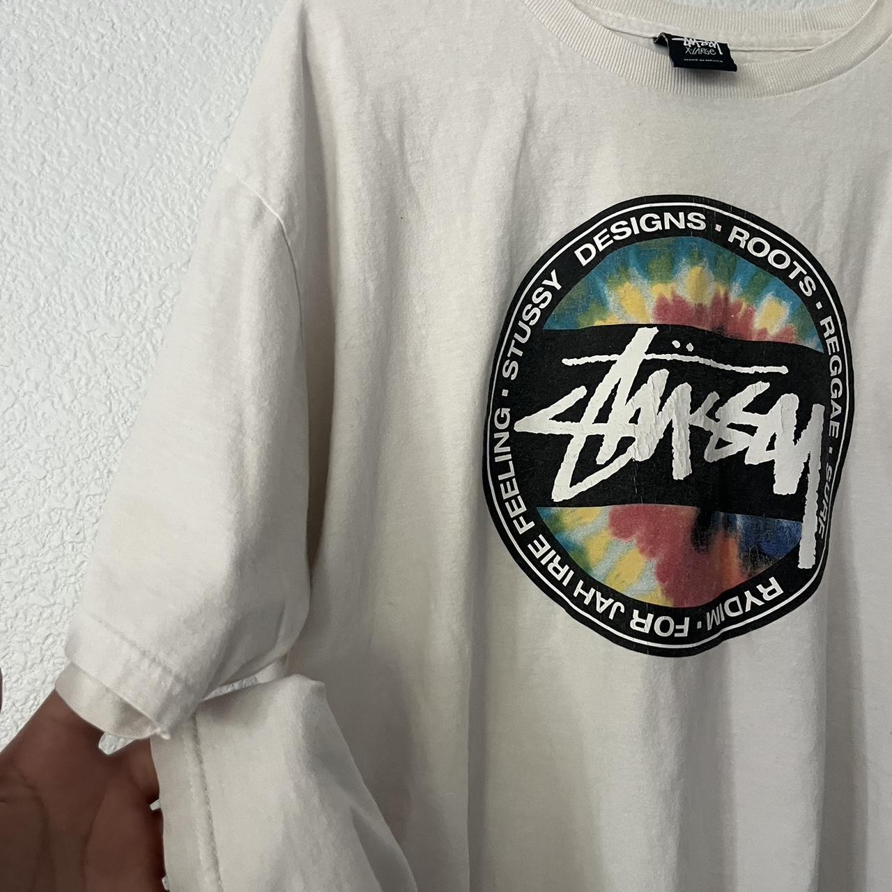 Vintage 00’s Stussy reggae graphic t shirt Super... - Depop