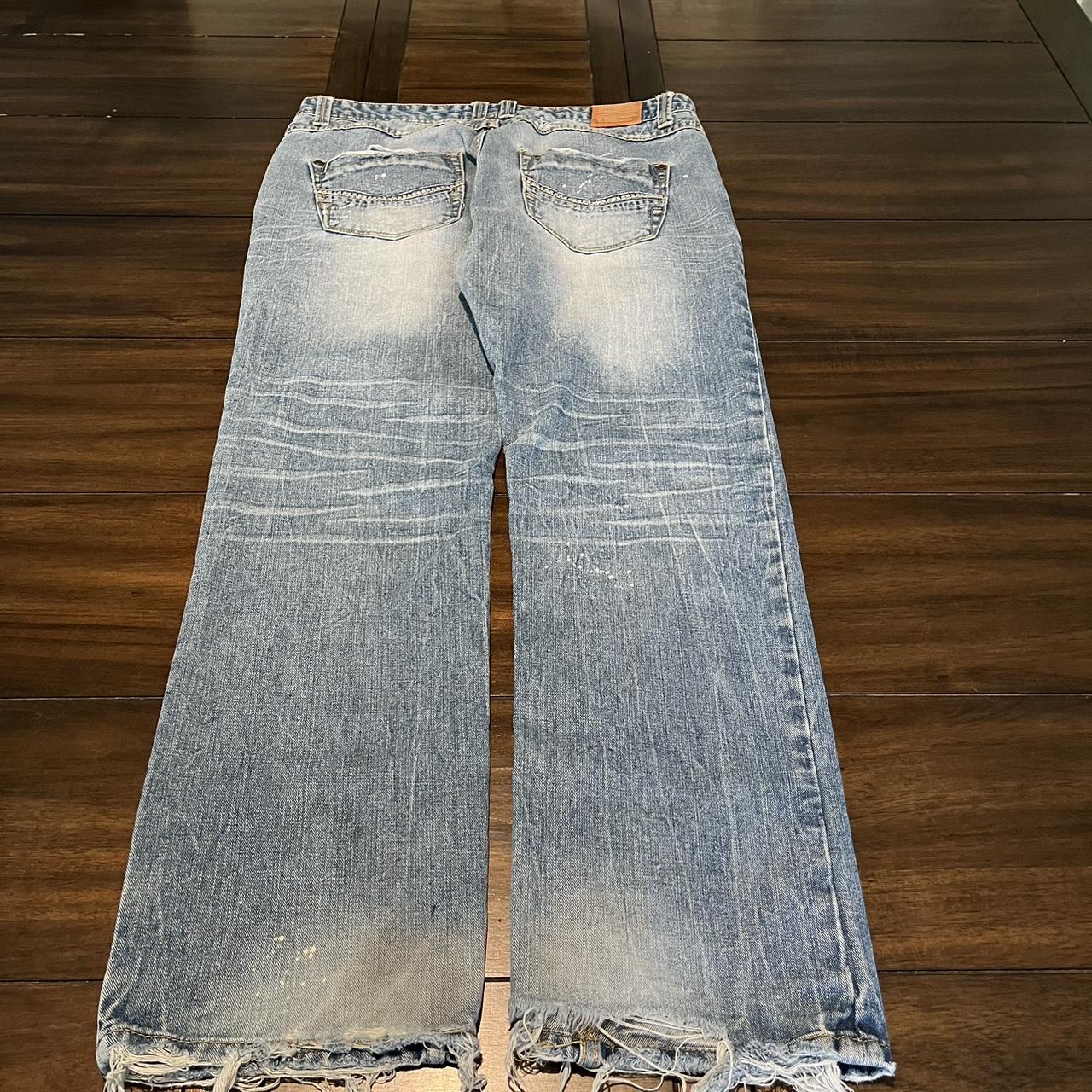 Y2K REWORK BORO JEANS JORDAN CRAIG STITCH-WORK... - Depop
