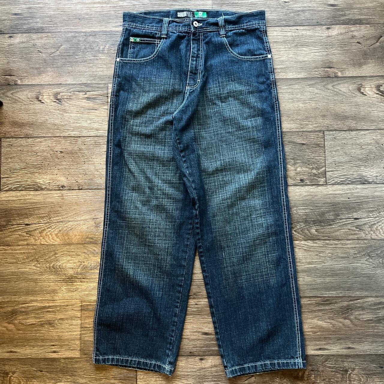 -Early 2000s RARE Southpole Green Tabs -Absolutely... | Depop