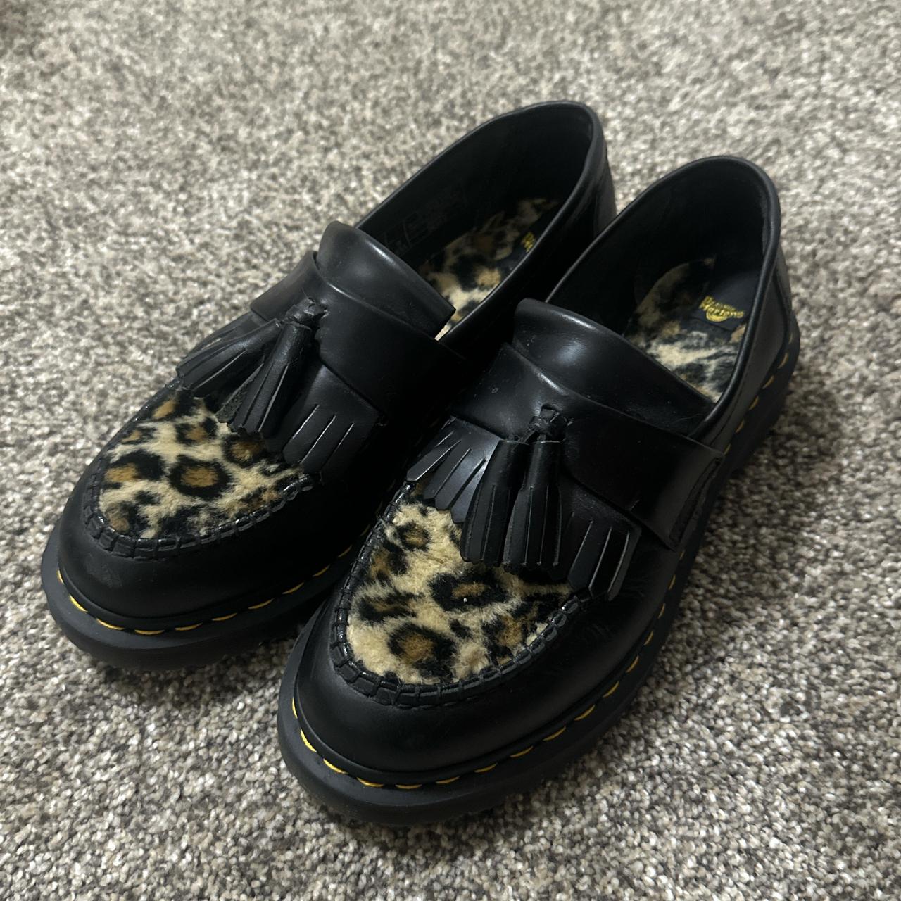 ADRIAN LEOPARD FAUX FUR TASSEL LOAFERS! Unisex shoe,... | Depop