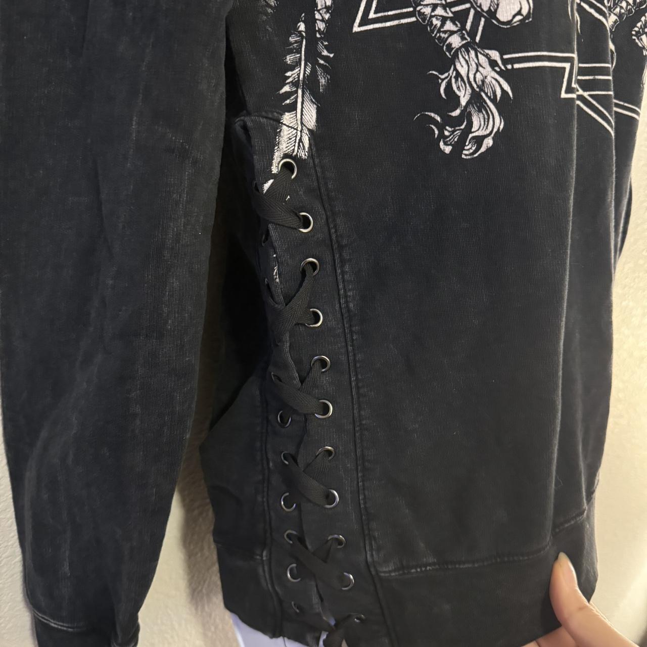 Affliction Side Ties Laced Sweater - size M - tags... | Depop