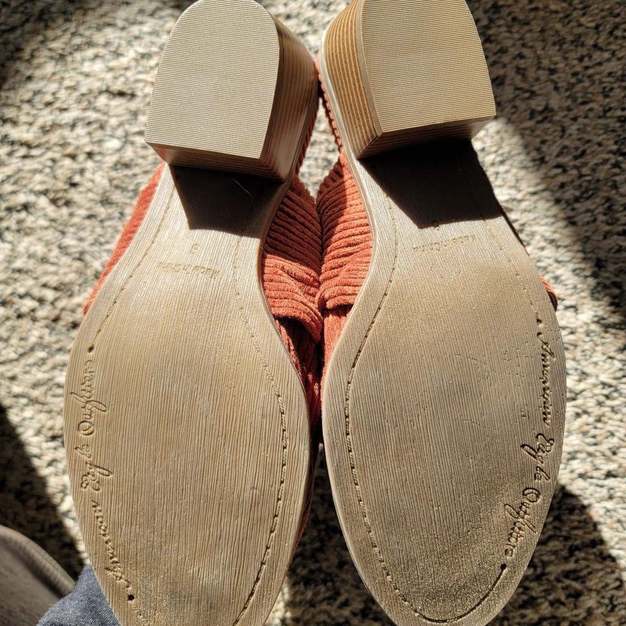 NEW COTTAGE CORE SLIP ON OPEN HEELS Burnt orange... - Depop