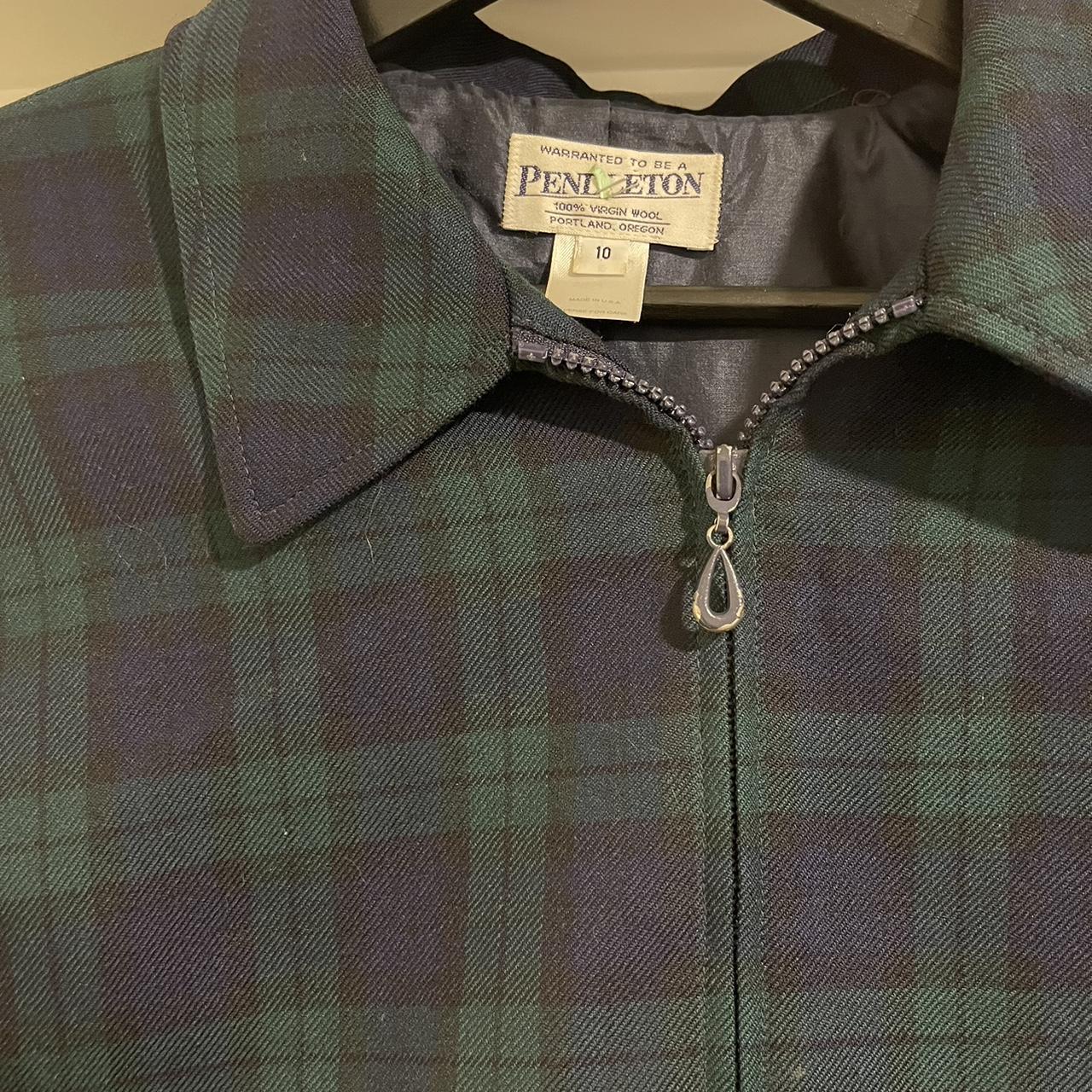 1990s pendleton made in usa signature tartan plaid... - Depop