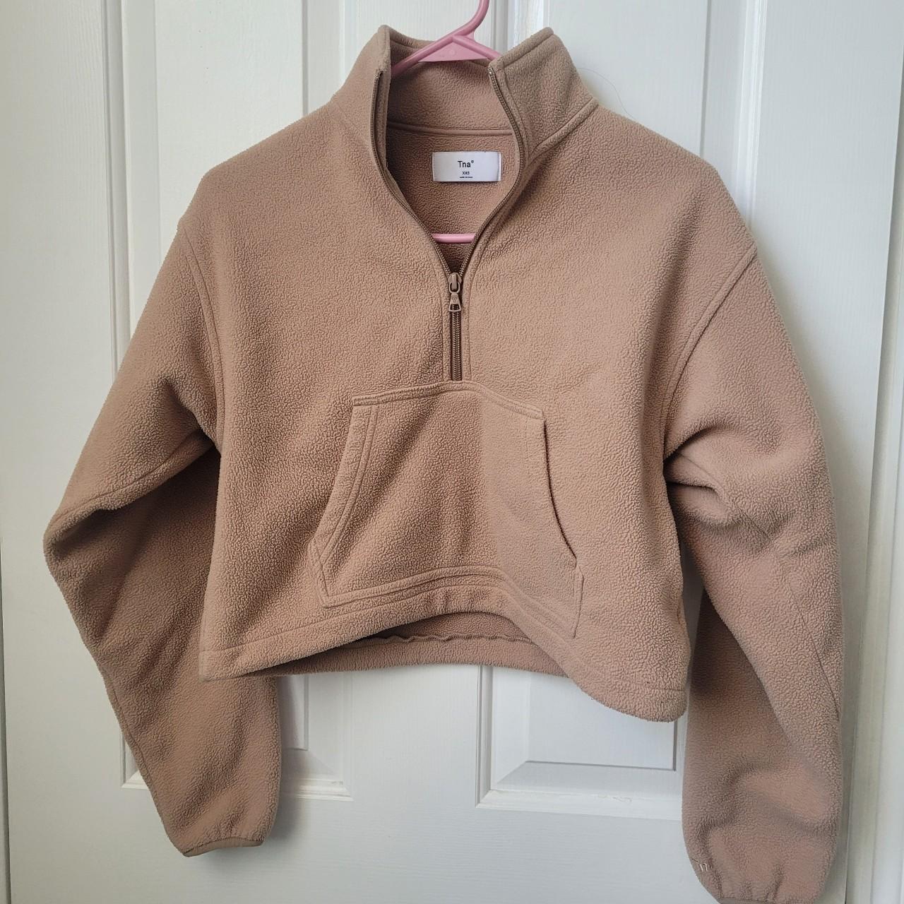 Aritzia Women's Tan Sweatshirt | Depop