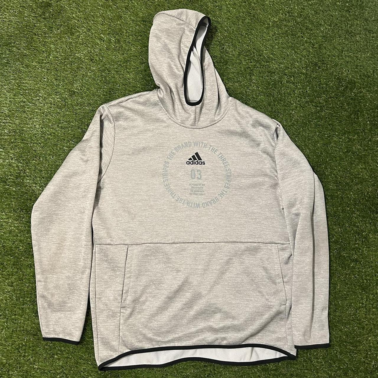 Grey Adidas Running Jacket XL/Adidas/ lightweight... - Depop