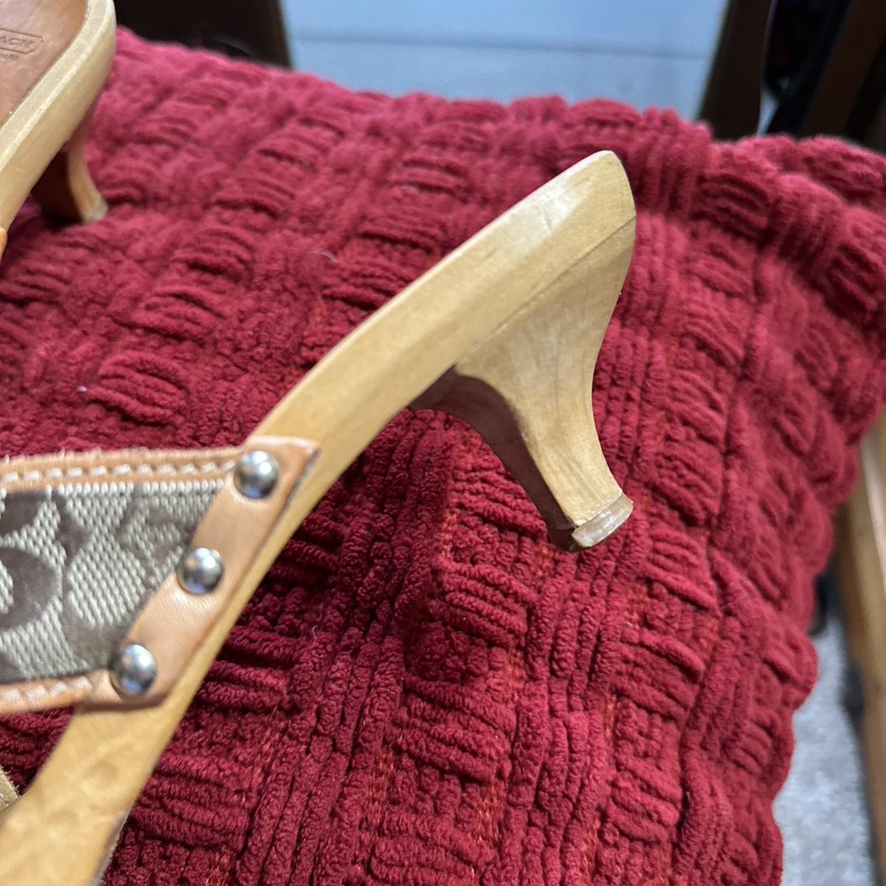 Y2K Coach Kitten Heels Classic coach pattern with... - Depop