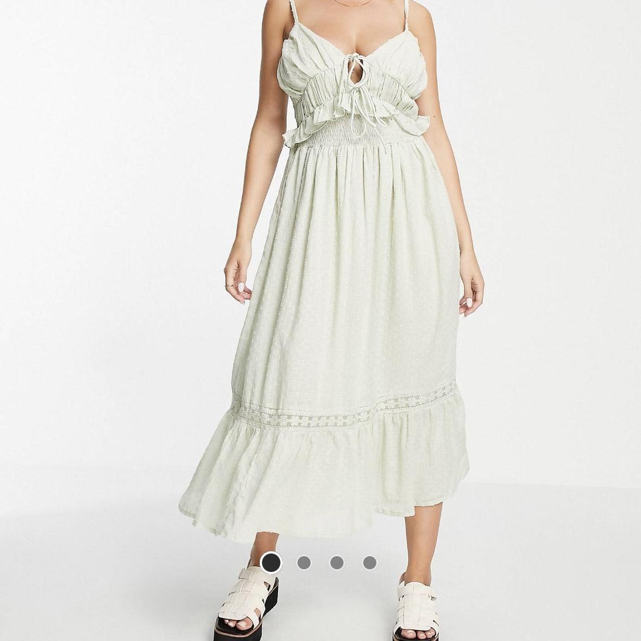 ASOS Sage Midi Dress Size UK6 Worn once Excellent... - Depop