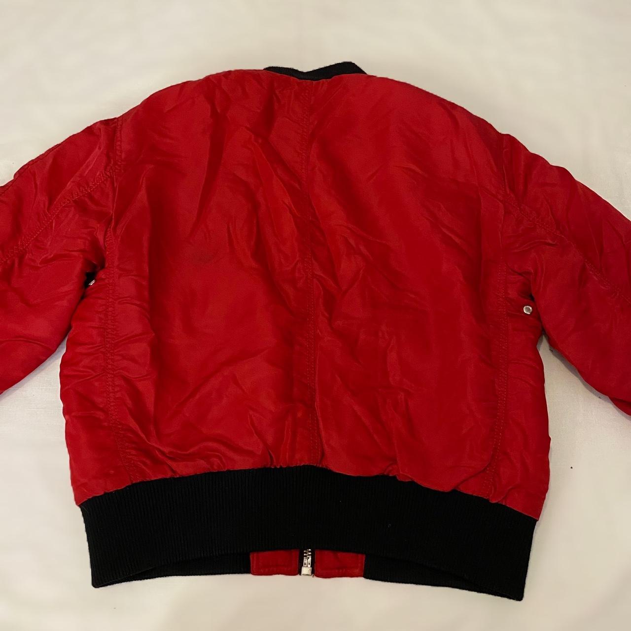 🔸Zara Men Red Bomber Jacket Size: M No Stains or... - Depop