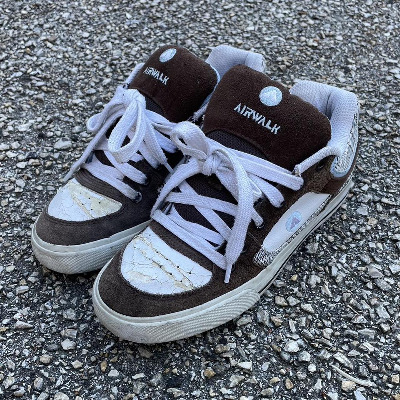 early 2000s chunky tongue airwalk skate shoes Size-... - Depop