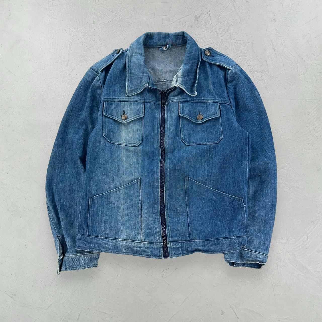 Small/Medium 70s denim Jacket Vintage 70s handmade?... - Depop