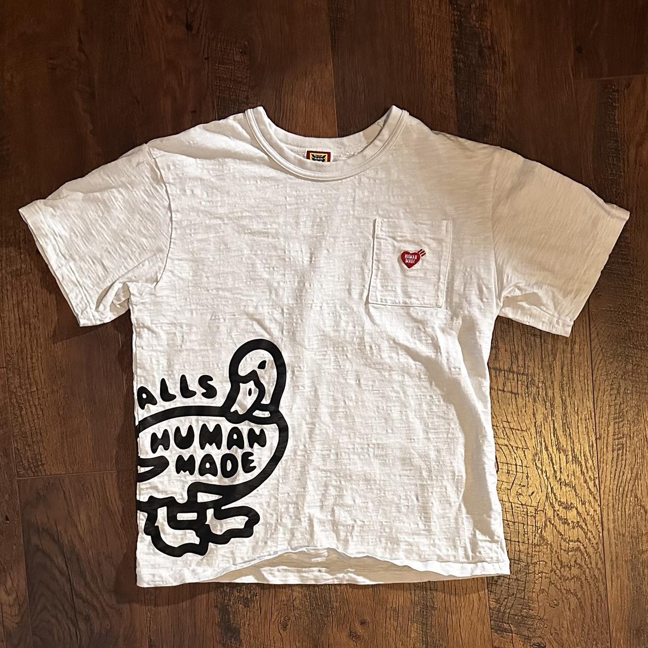 White human made tee, good condition - Depop