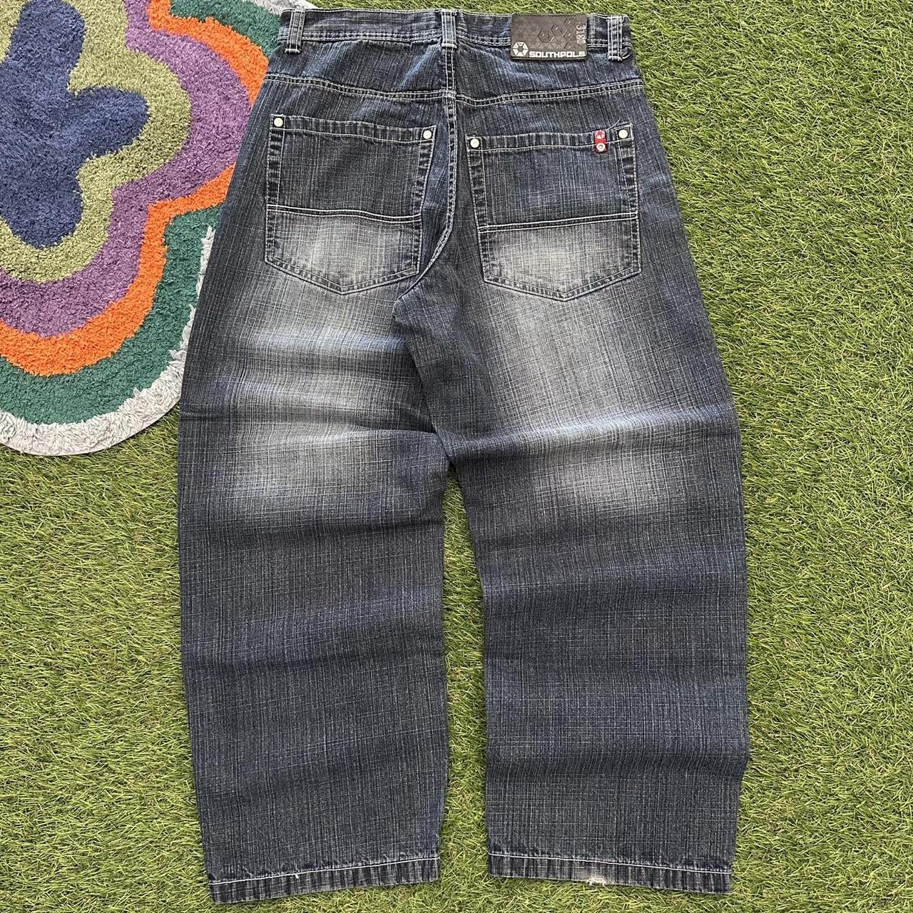 Y2K SouthPole Red Tab Baggy Jeans Size 32 Waist:... | Depop