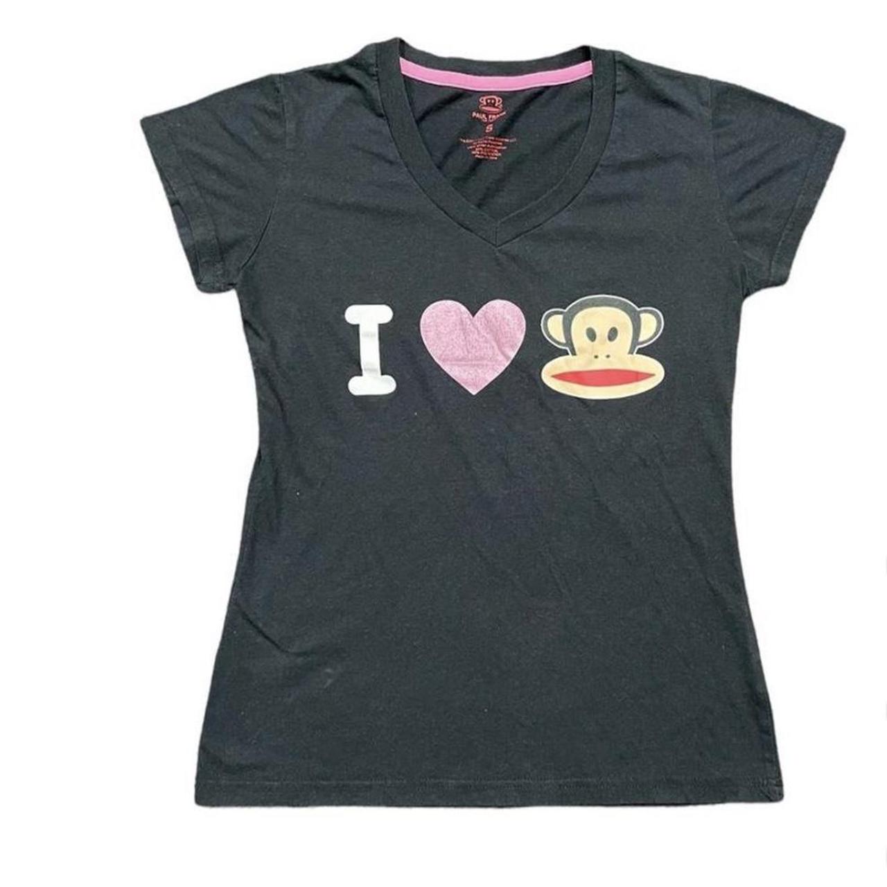 Paul Frank Women's Black and Pink T-shirt | Depop