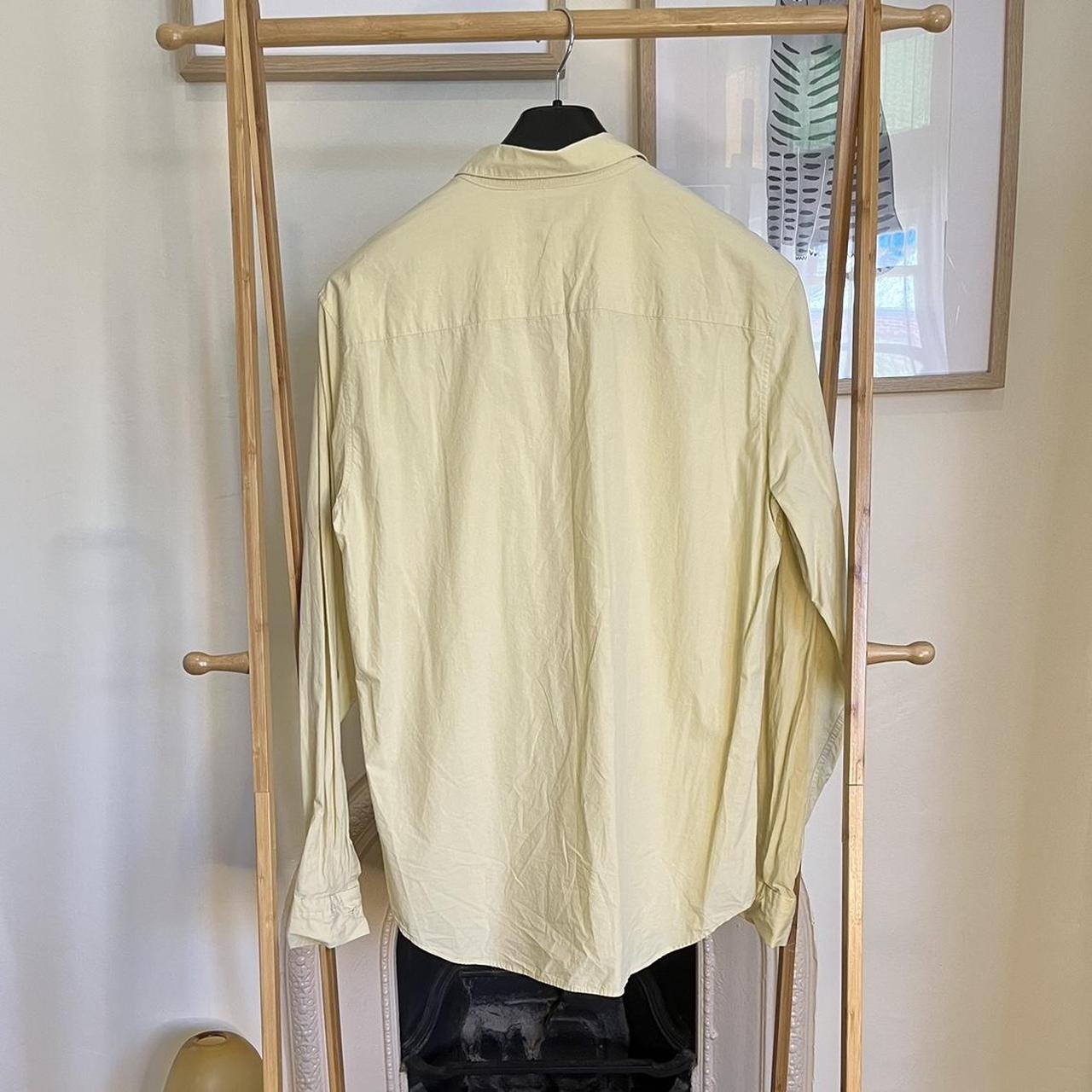 Cos pale yellow button up long sleeve Size 42 - Depop