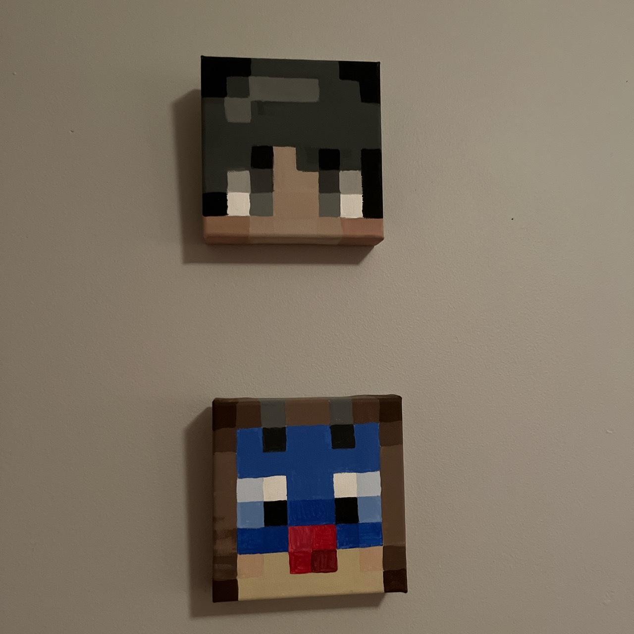 dsmp minecraft heads i hand made them when i had a... - Depop