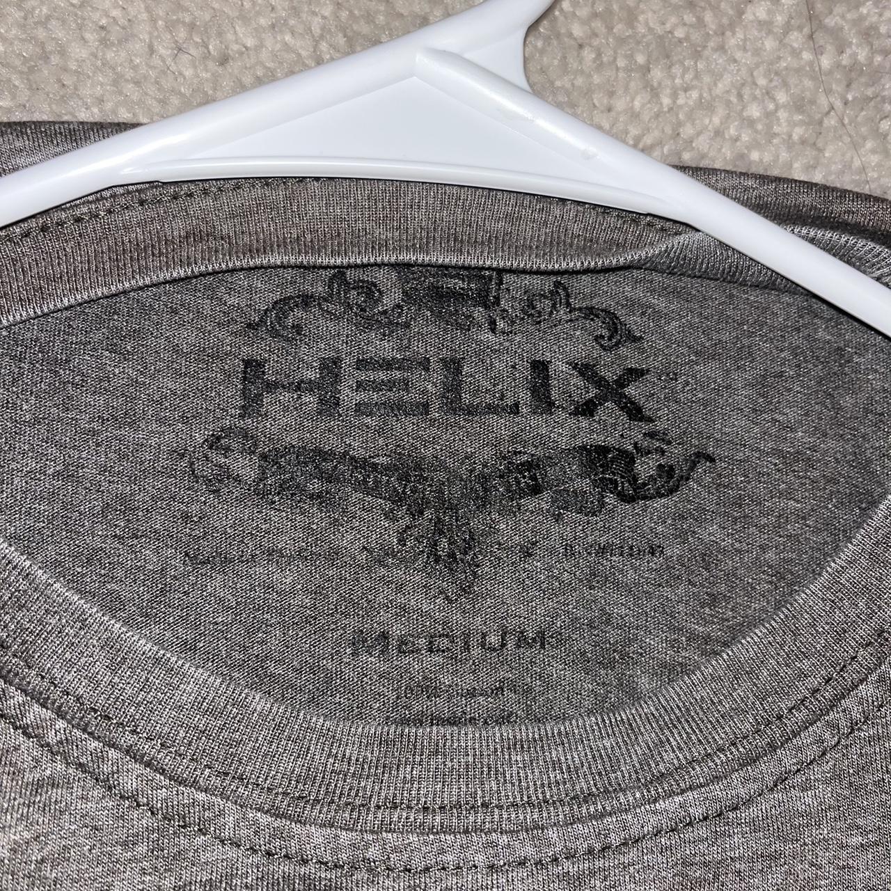 HELIX shirt Bought at goodwill Pit stains are the... - Depop
