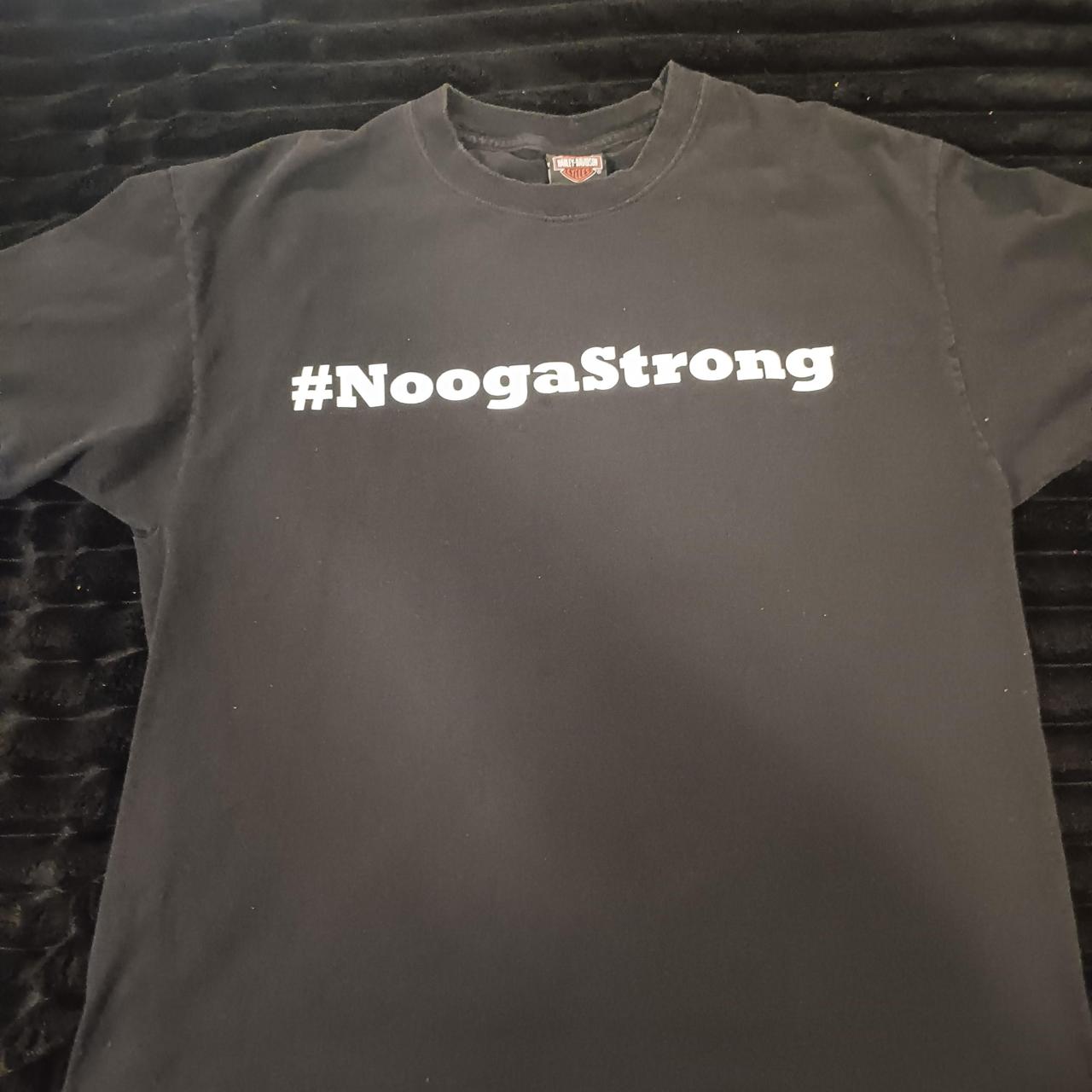 Black Harley Davidson Thunder Creek Nooga Strong... | Depop