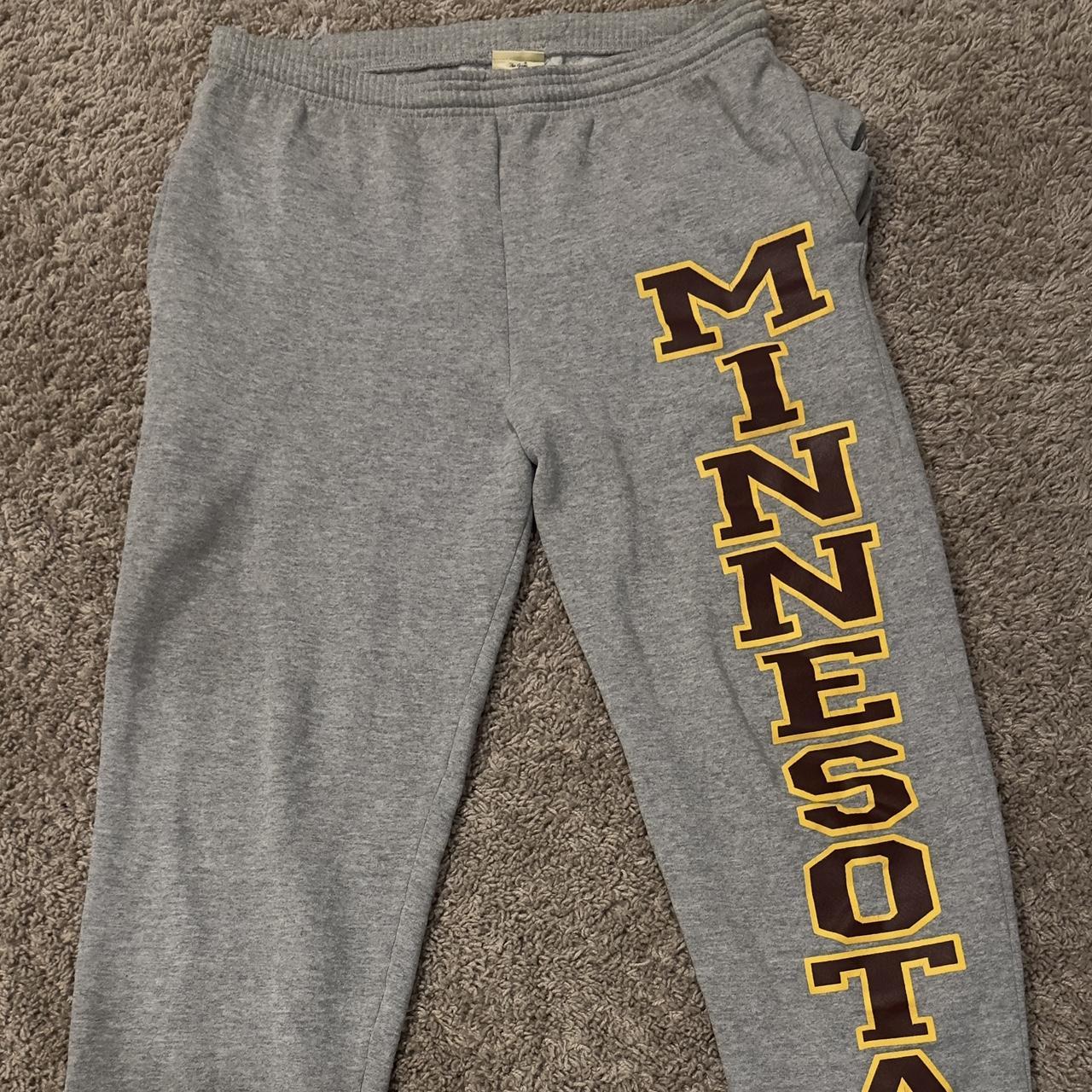 Minnesota sweatpants tag says small, but fits like... | Depop