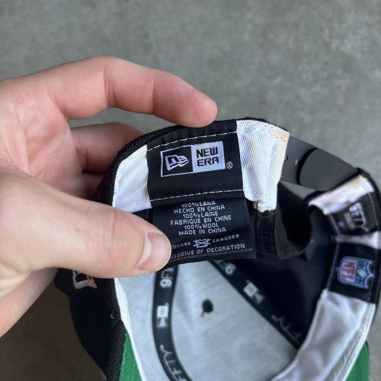 Vintage ay2K black and White New Era NFL Football... | Depop