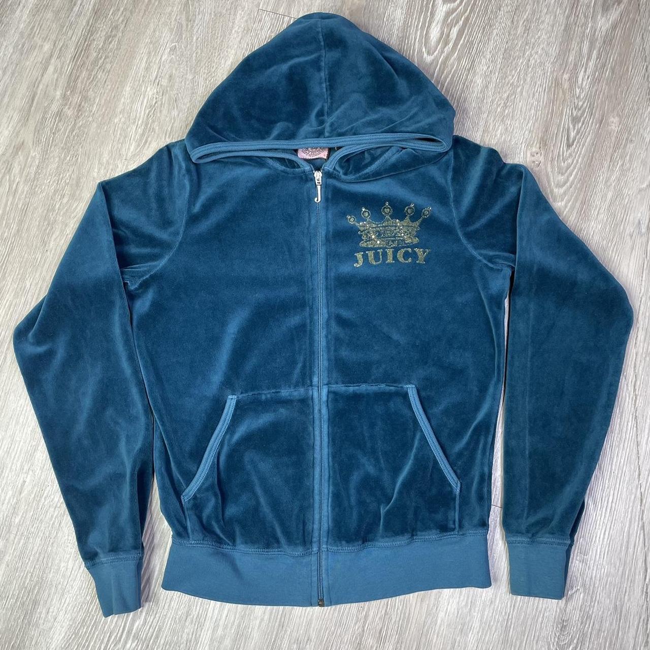 Juicy Couture Velour Jacket good condition, lightly... - Depop