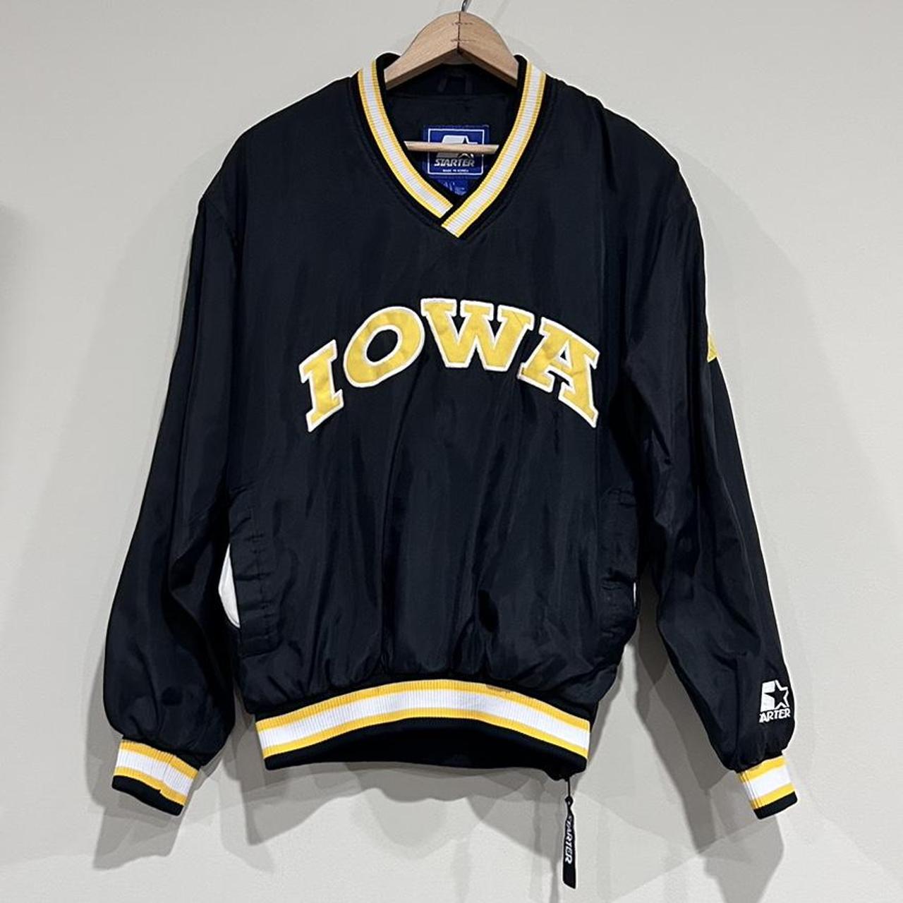 Vintage Starter Iowa Hawkeyes Windbreaker Jacket S... - Depop
