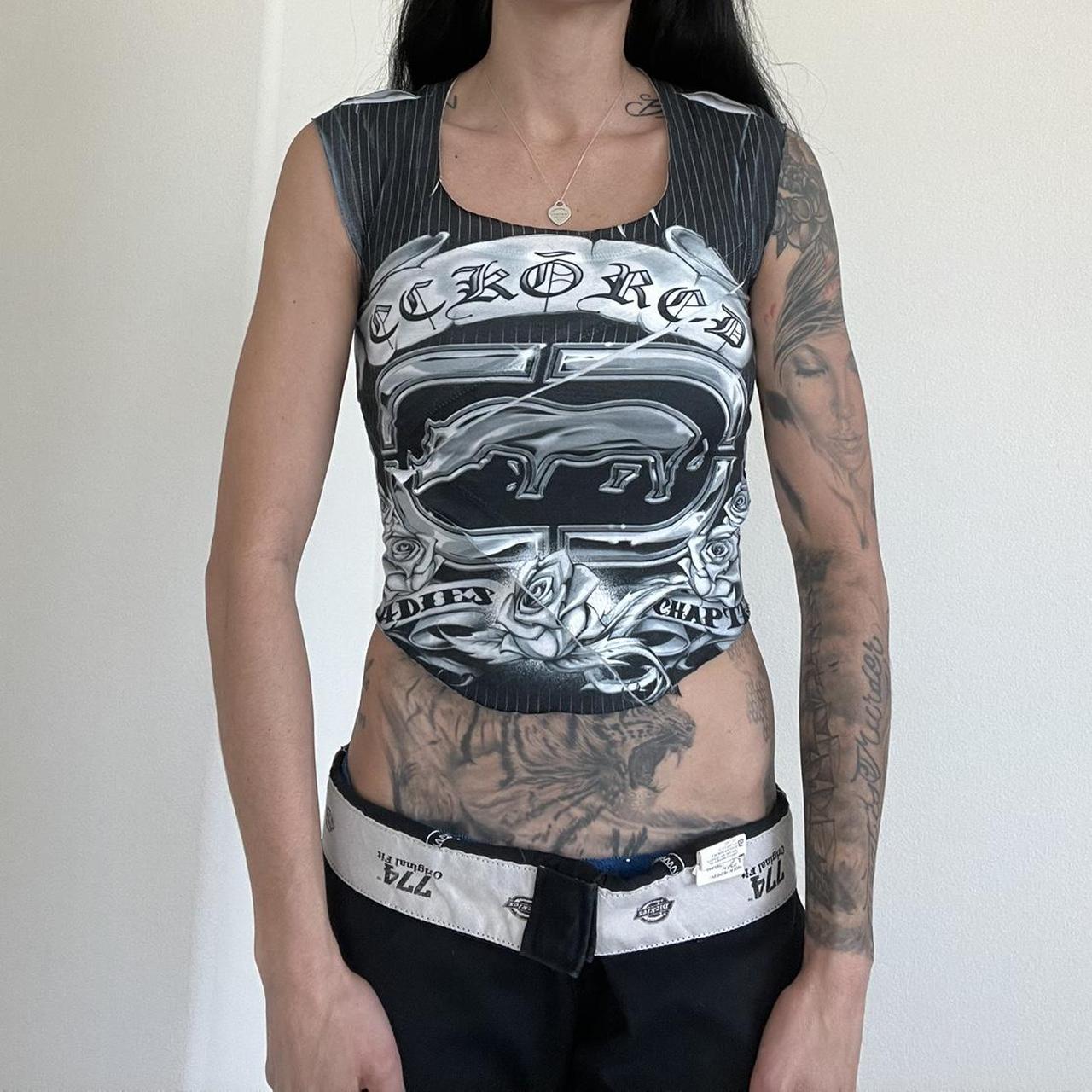Absolutely insane y2k Ecko crop top!! Literally the... - Depop