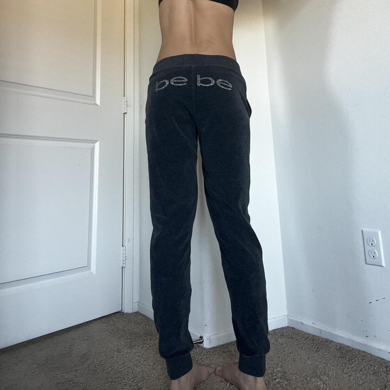 The cutest mcbling Bebe velour sweat pants!... - Depop