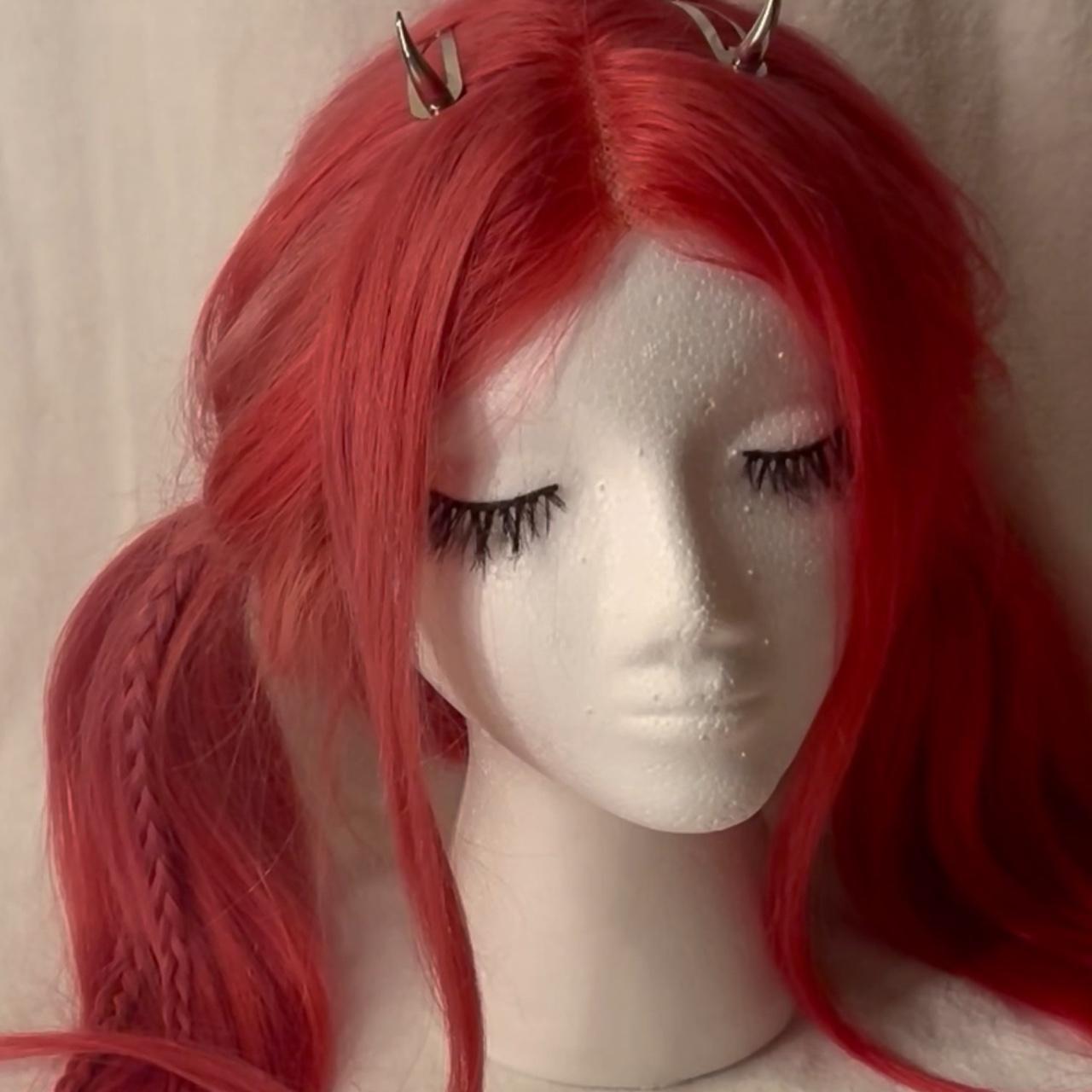 Studded spike horn hair clips Curved horn Handmade... - Depop