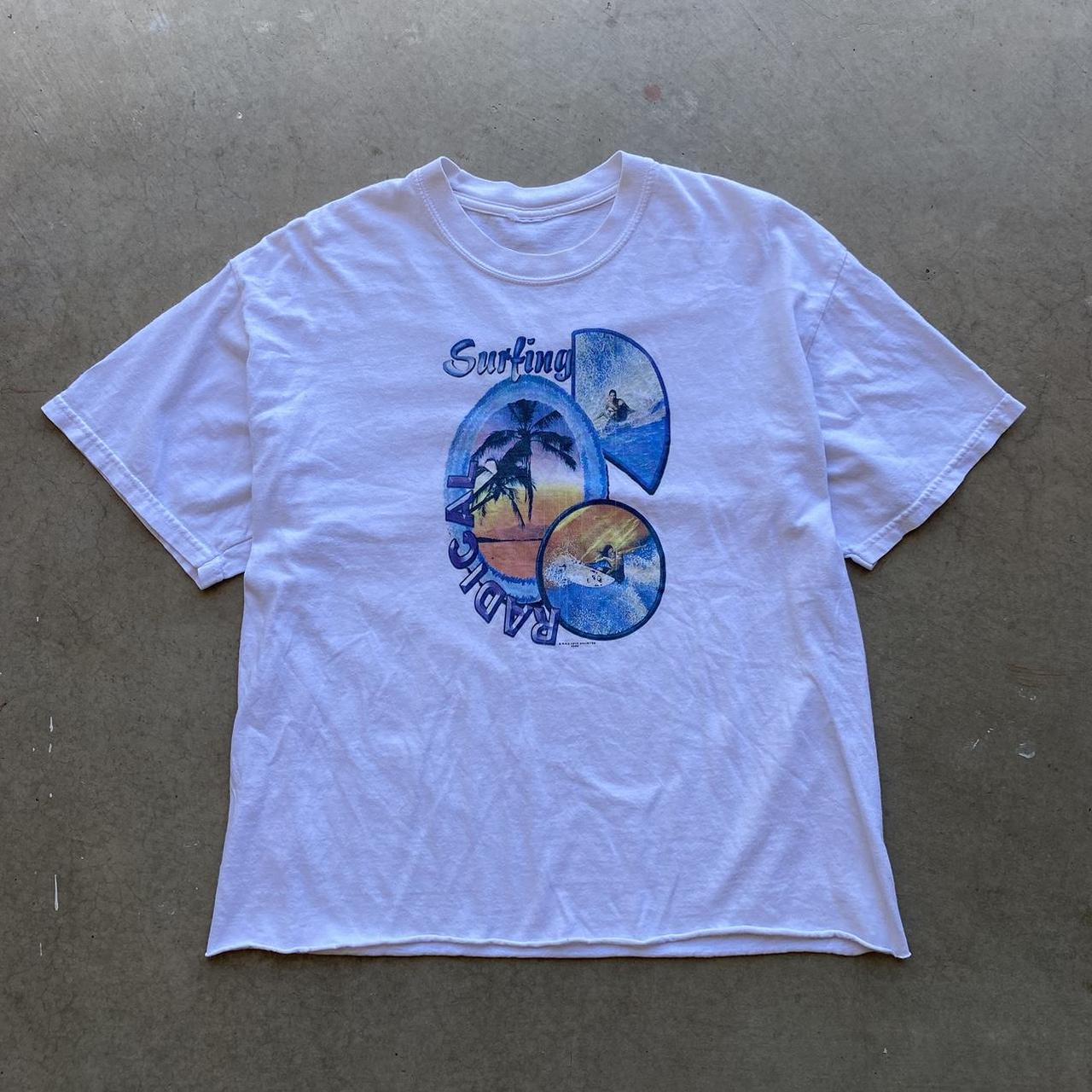 Vintage 90s Surfing Tee Great vintage... - Depop