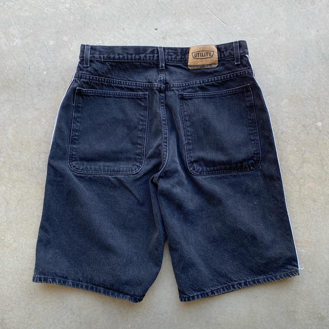 Vintage 90s Utility Striped Baggy Jorts Great... | Depop