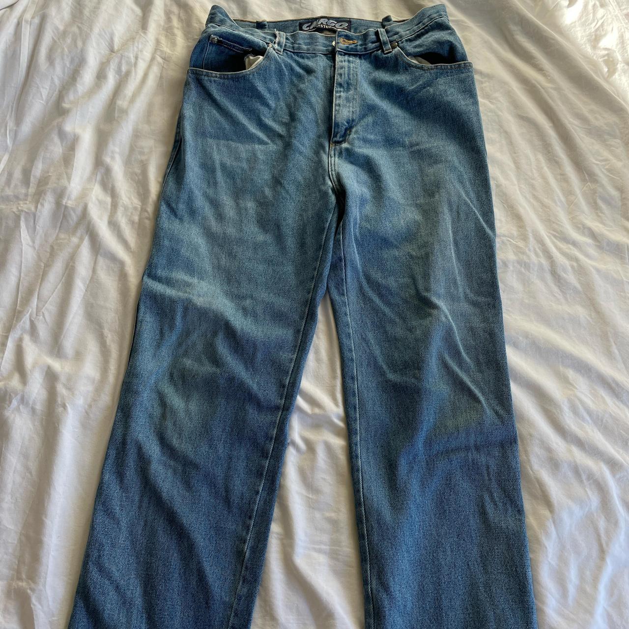 Cargo System jeans thrifted, zip is... - Depop