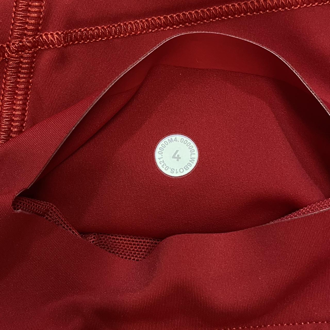 Lululemon leggings Vibrant red, size 4 Excellent... - Depop