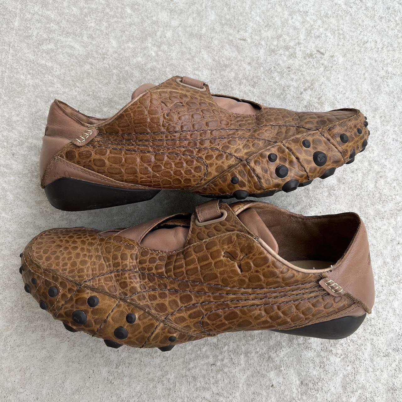 Vintage Puma Shoes Amoko Croc Reptile Cool item Good... - Depop