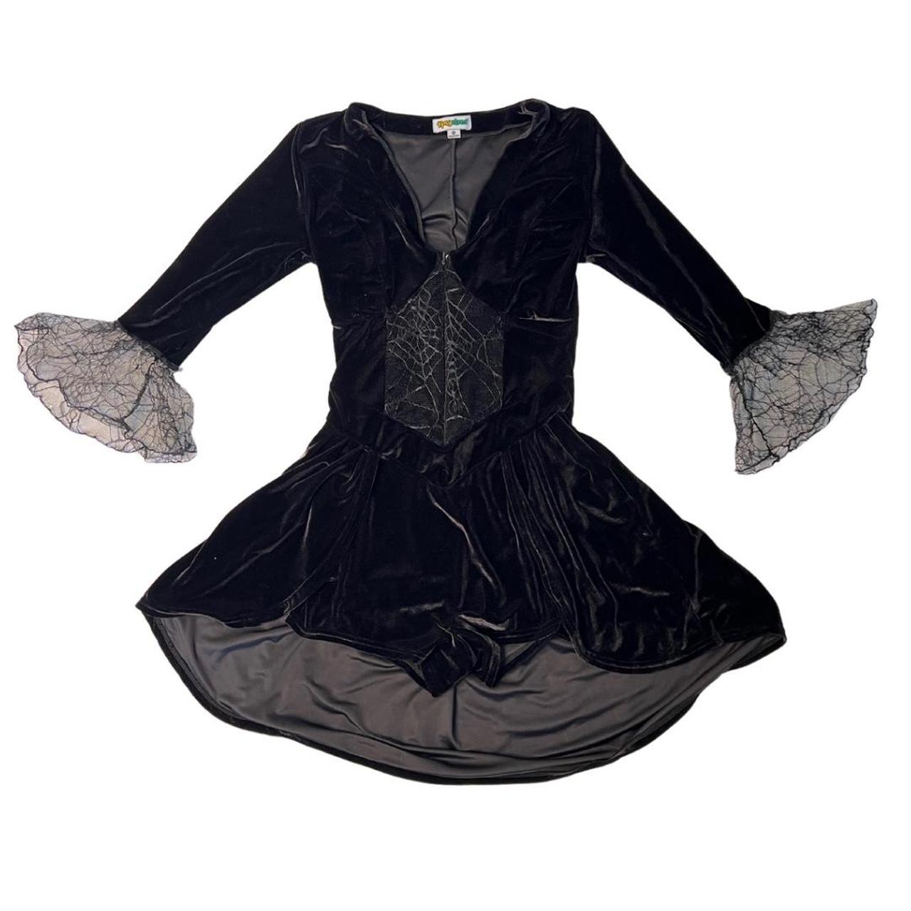 beautiful velvet gothic romper with skirt draping to... | Depop