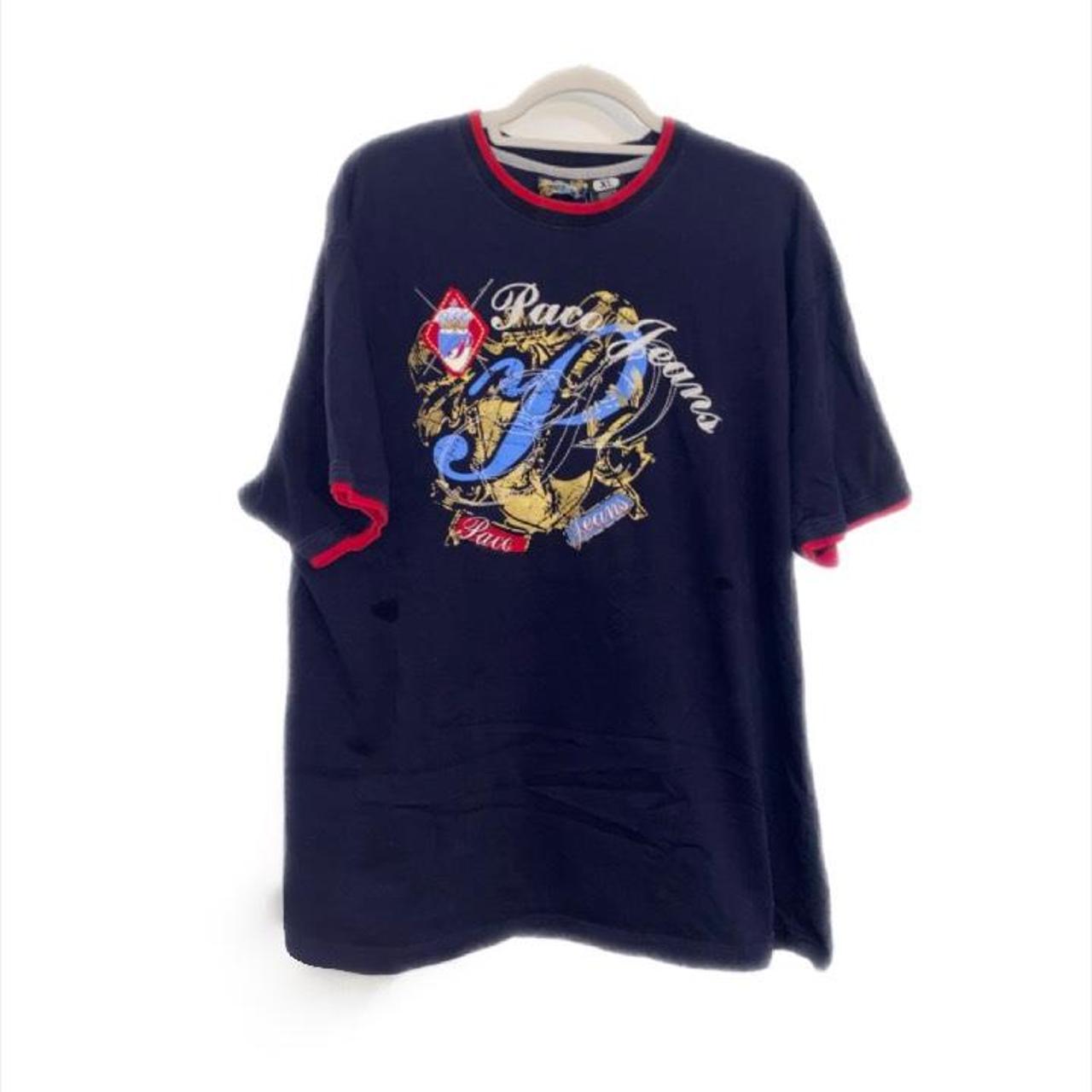 authentic 90’s Paco Jeans t-shirt flaws: small... - Depop