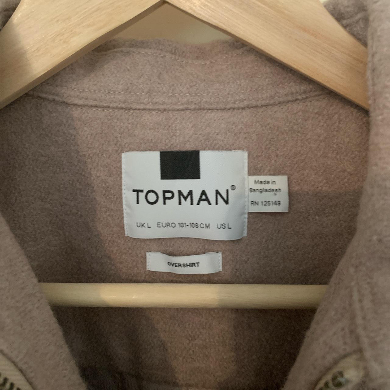 Topman overshirt large - Depop
