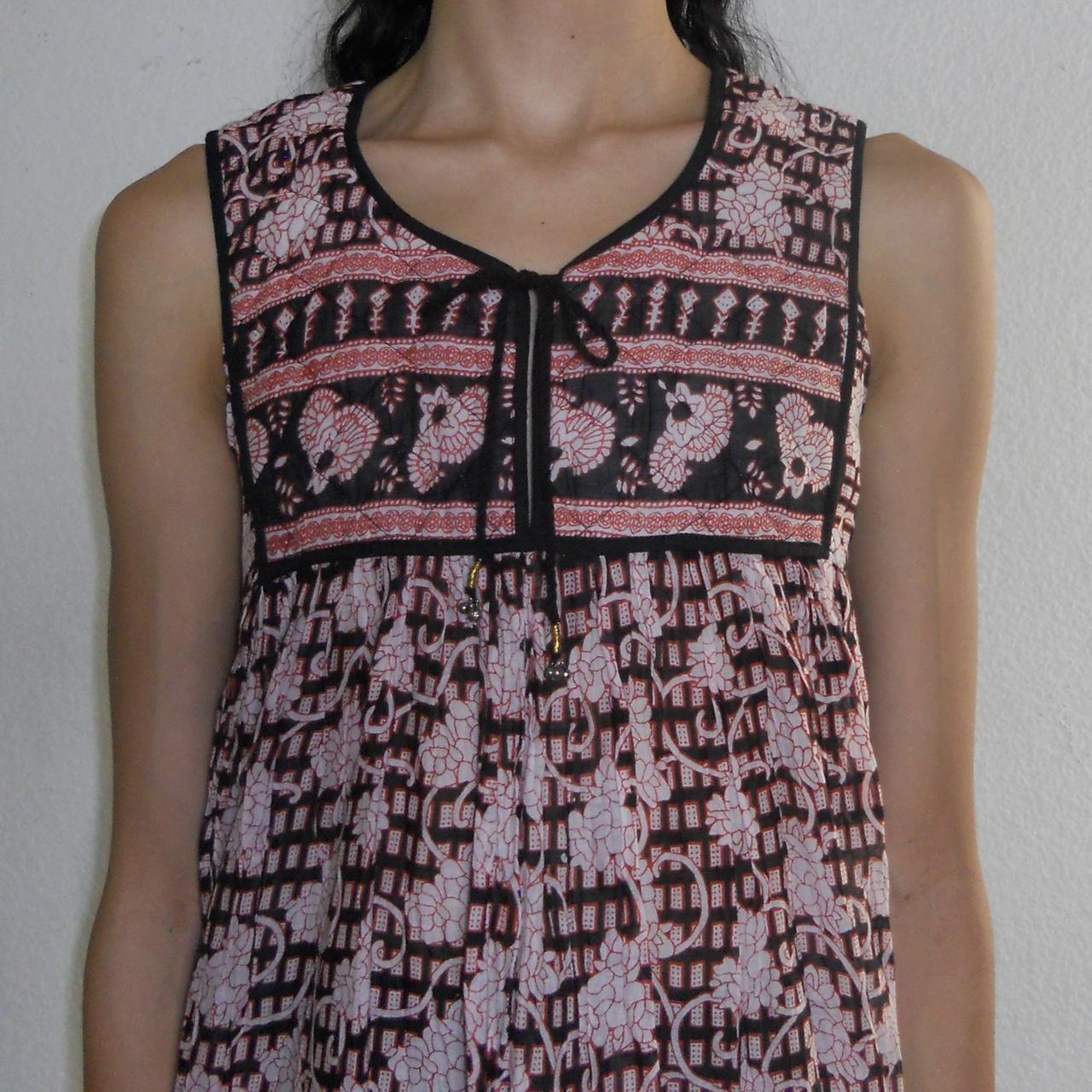 karma highway boho-inspired red, black, and white... - Depop