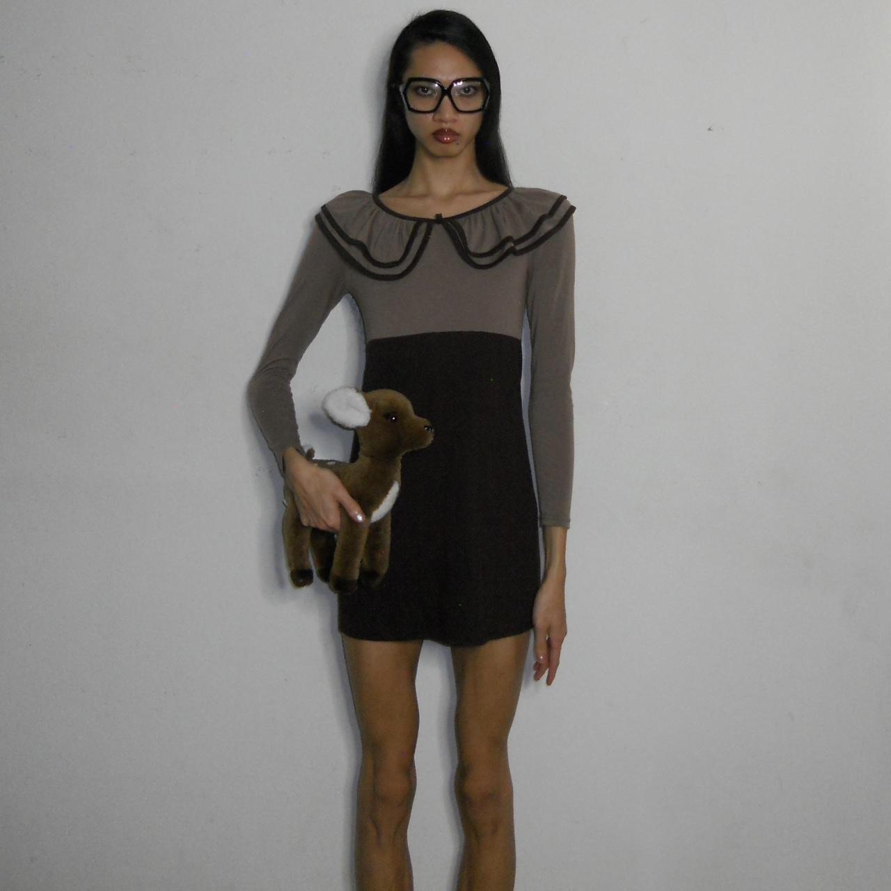 y2k early 2000s preppy twee shades of brown... | Depop