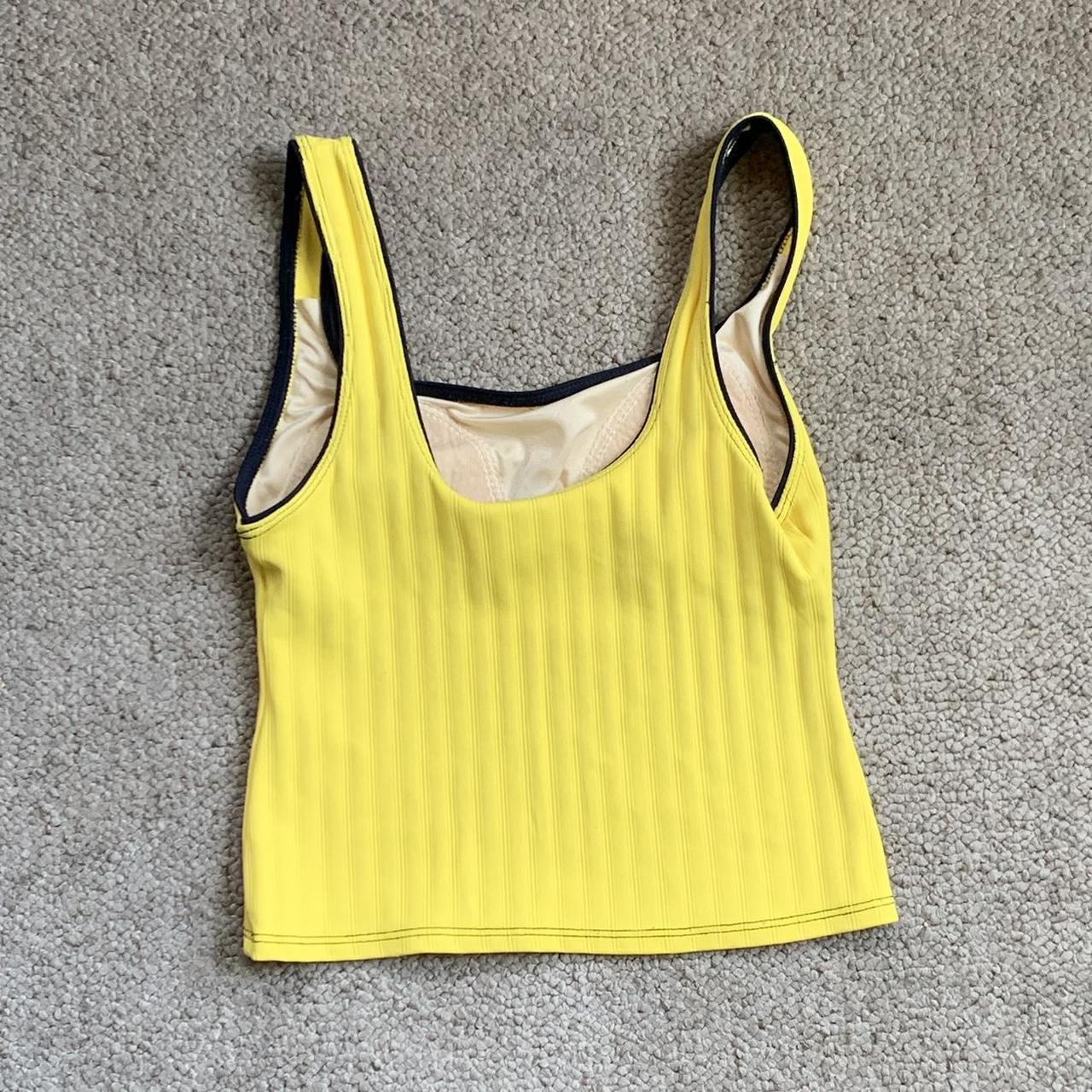 Nautica Yellow Crop Tank Top Amazing condition!... - Depop