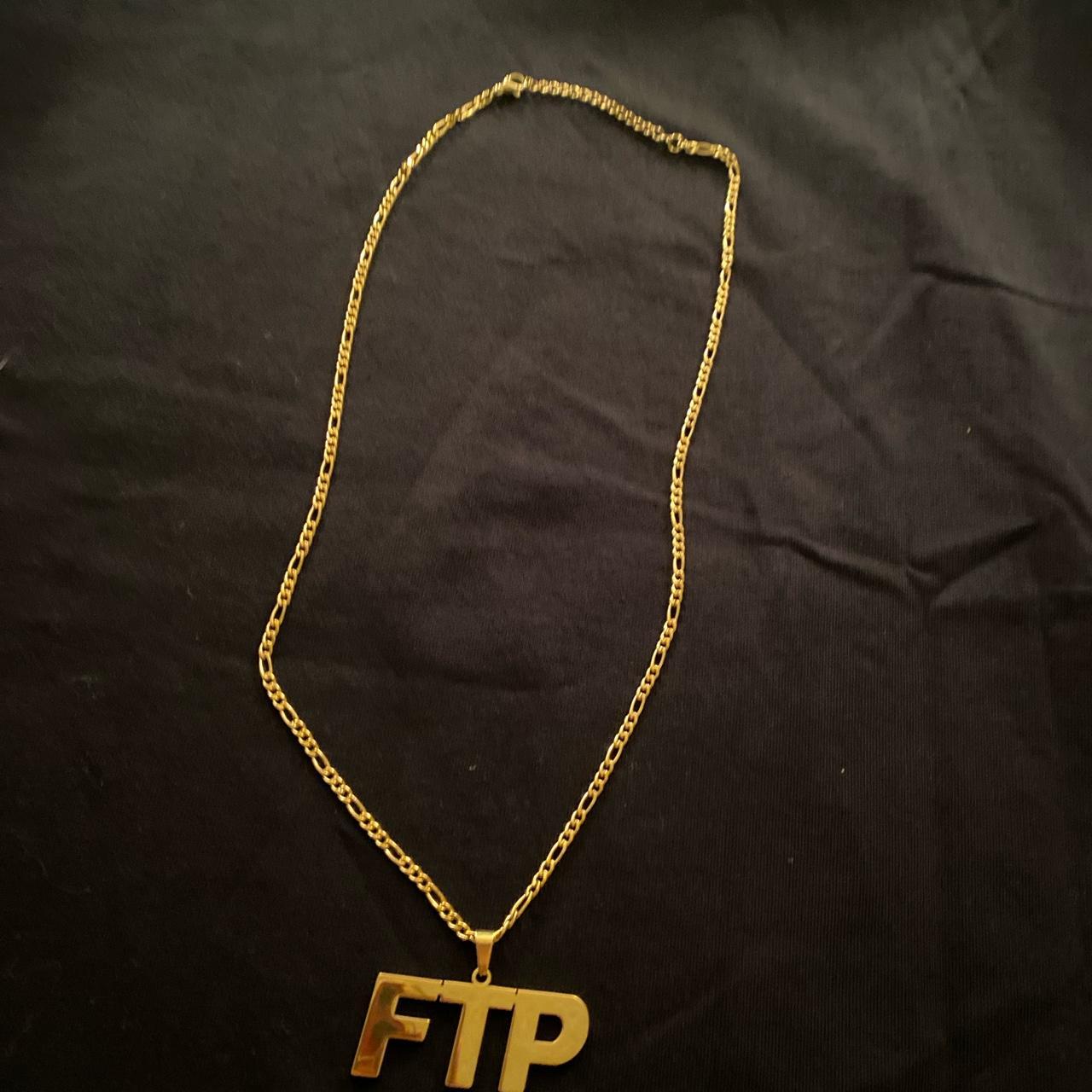 OG FTP Gold Plated Logo Chain, from their 20th... - Depop