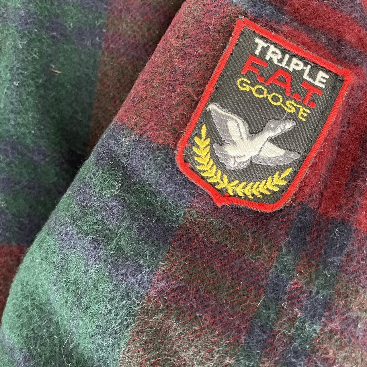 American Vintage Men's Red and Green Jacket | Depop