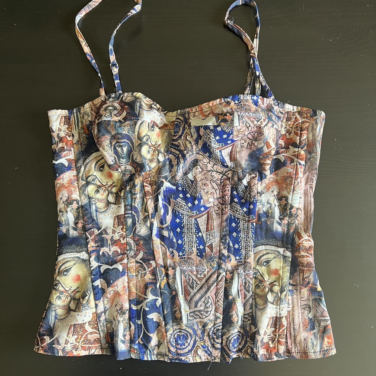 Plt Renaissance Corset Top Size 6 Worn Once Depop