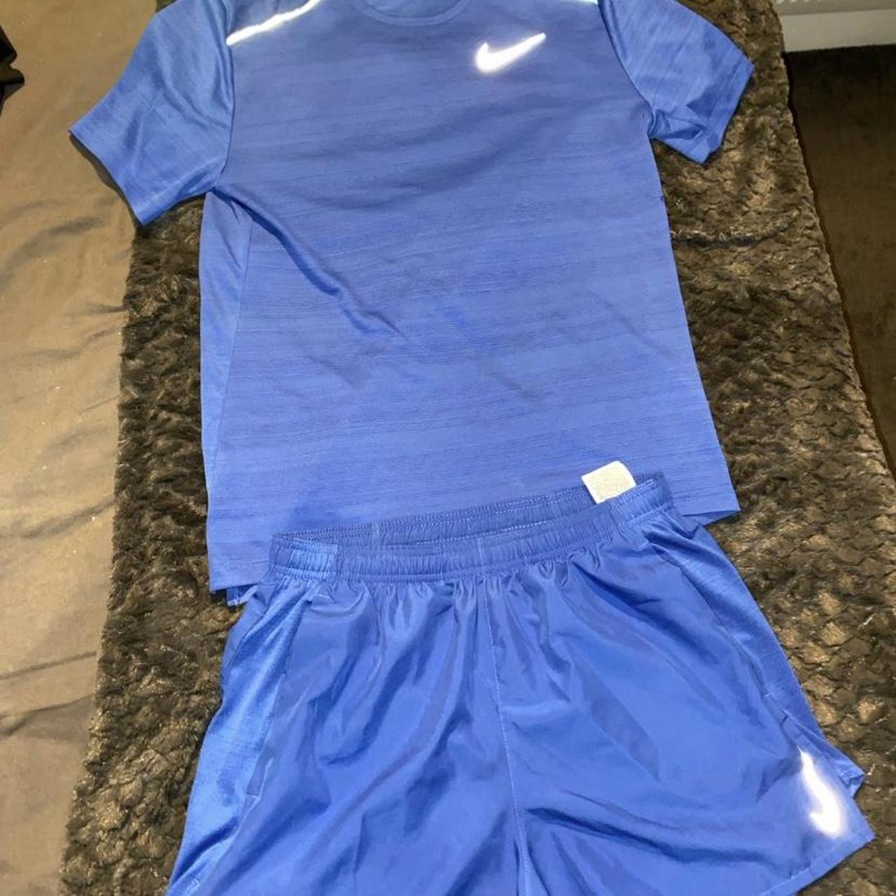 Blue Nike set perfect condition #nike - Depop