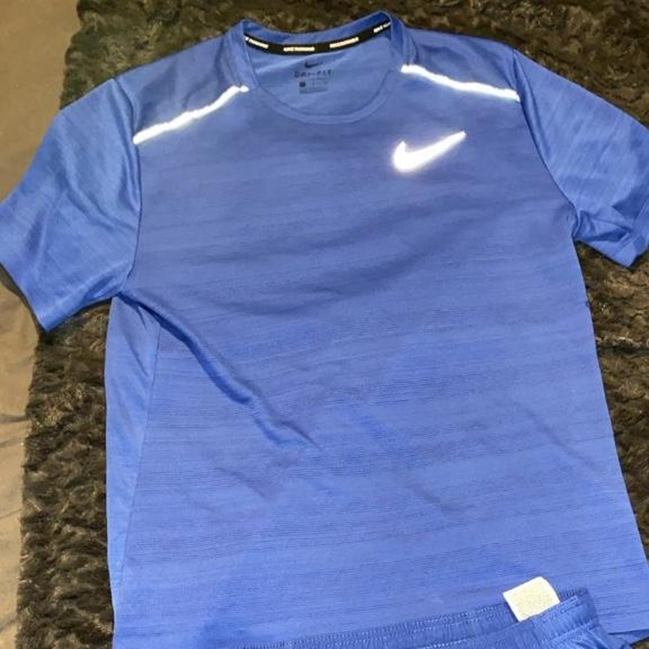 Blue Nike set perfect condition #nike - Depop