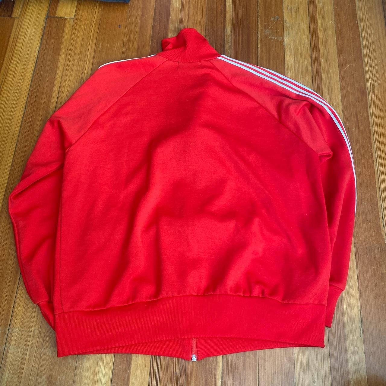 Vintage Red Track Jacket Brand Sir Baron Size... - Depop