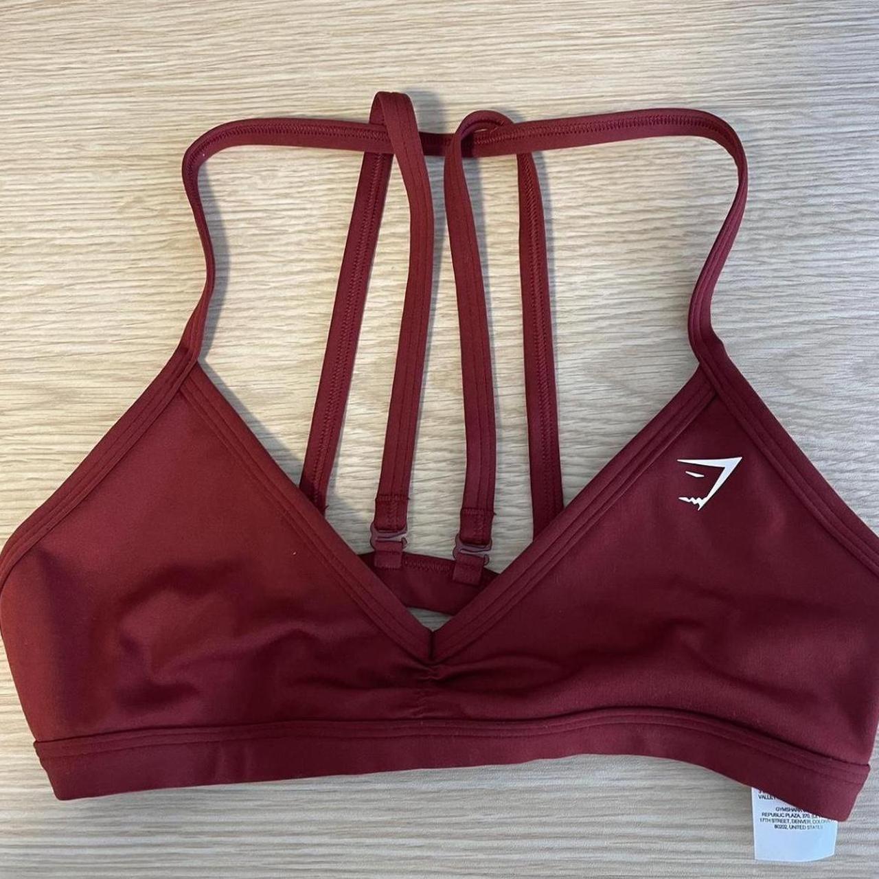Gymshark minimal bra in spiced red NWOT Selling as... - Depop