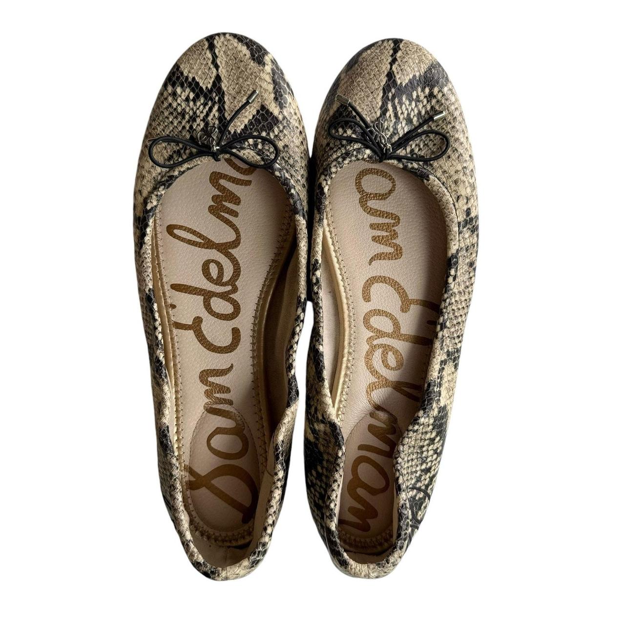 Sam Edelman Felicia Leather Ballet Flat in Roccia... - Depop