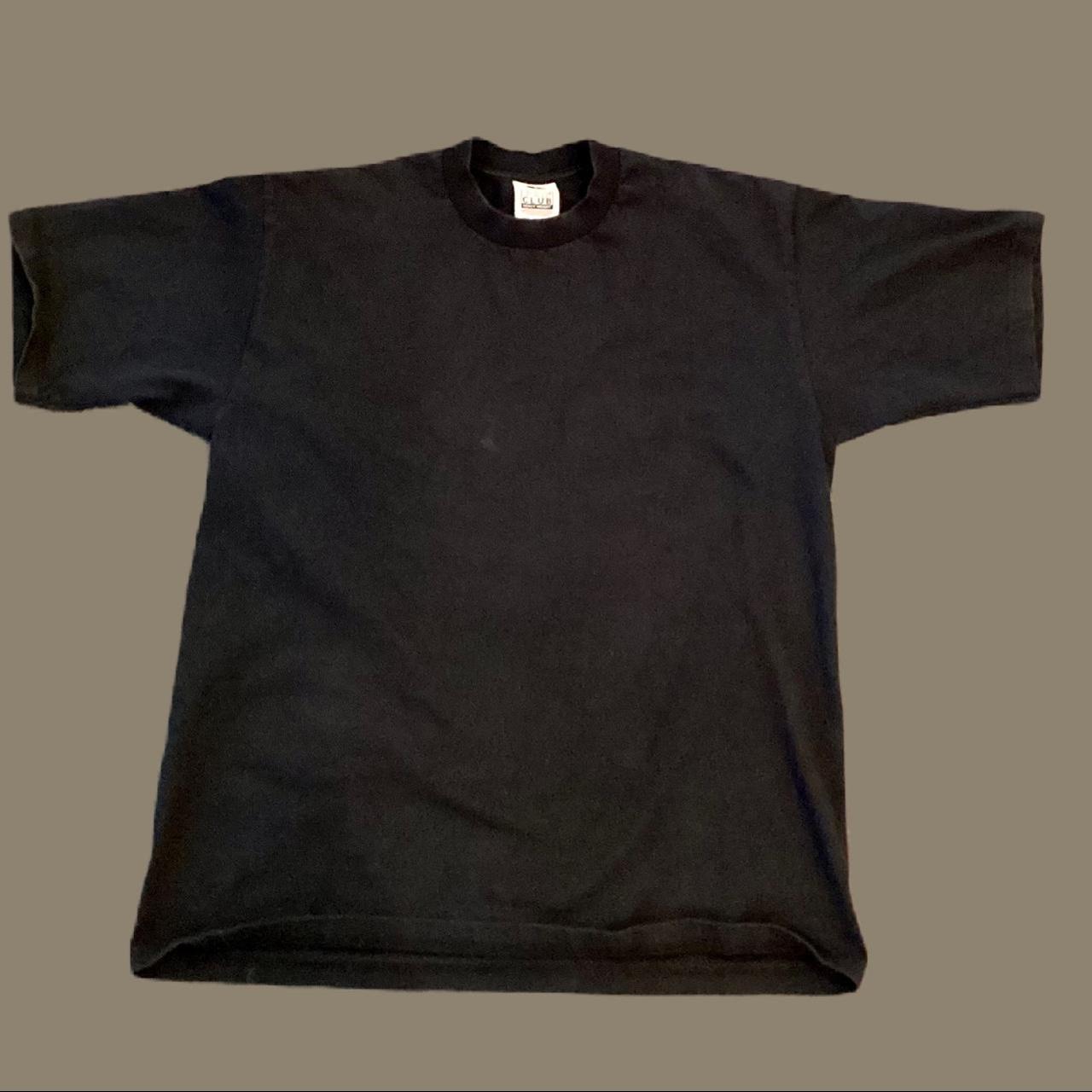 pro club black essential blank tee size large... - Depop