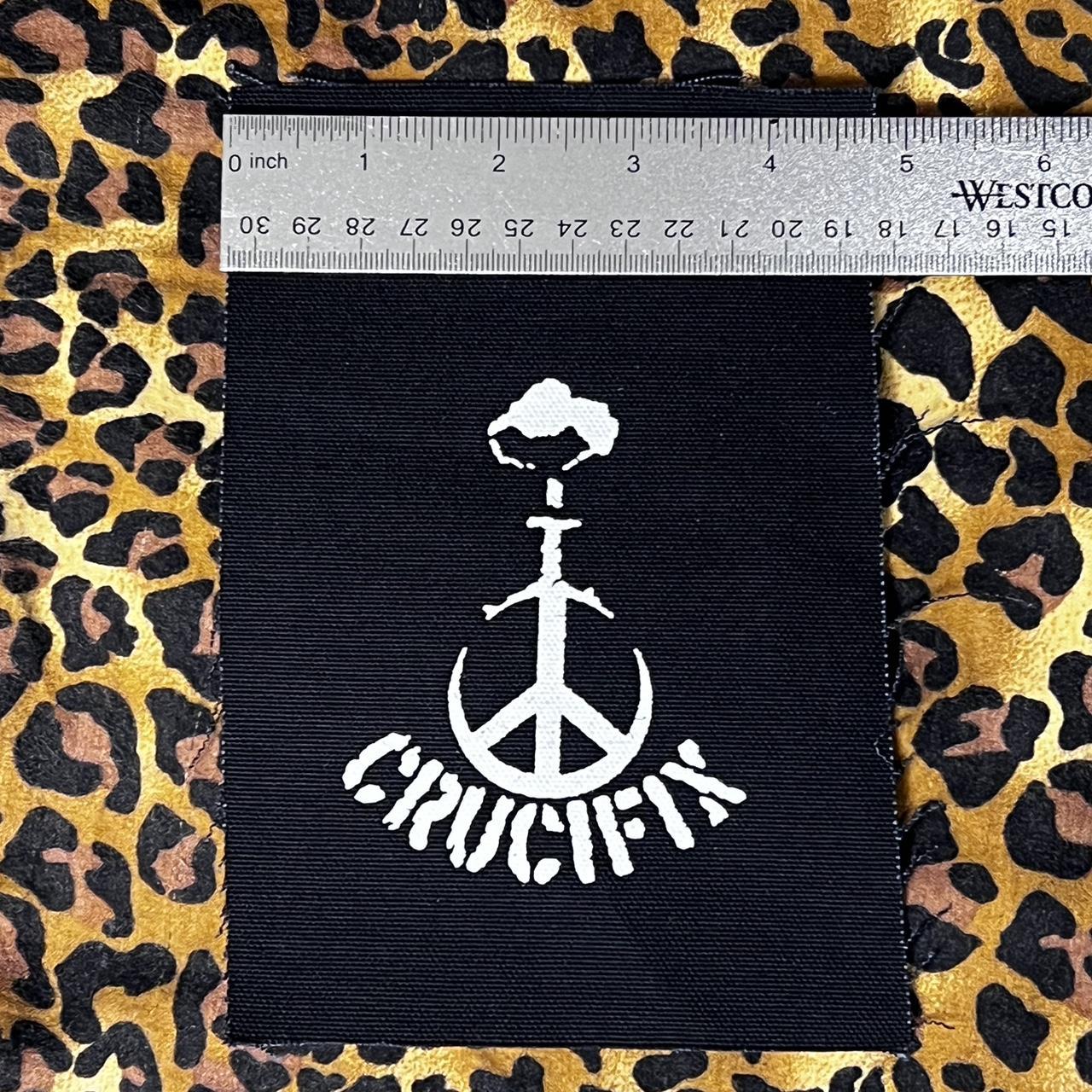 Crucifix Crust Punk Patch - Depop