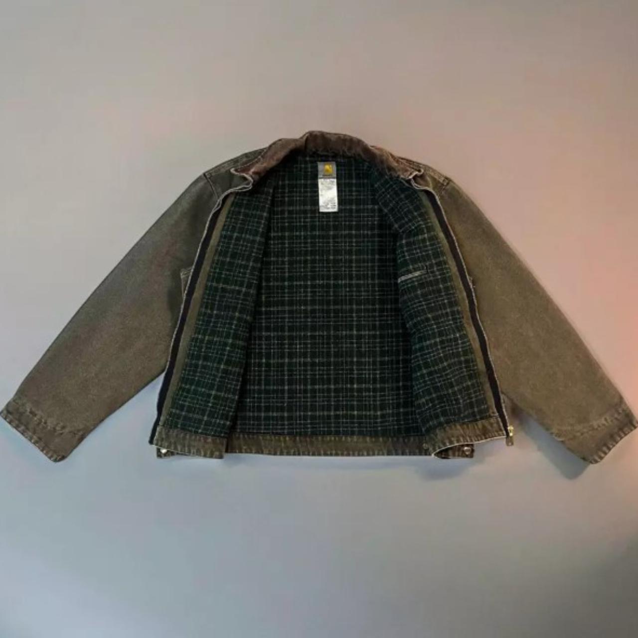 Carharttt J97 MOS Moss Detroit Work Jacket Reworked - Depop